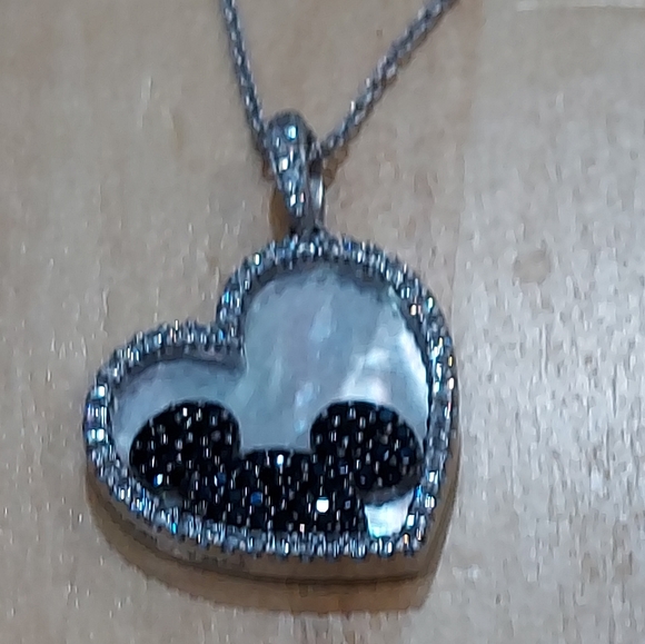 Disney | Jewelry | Disney Sterling Silver Mickey Mouse Mother Of Pearl ...